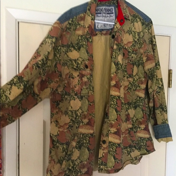 Akoo | Jackets & Coats | Vintage Akoo Grandma Camo Denim Jacket Xl ...
